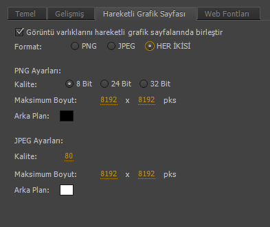 Animate'te HTML5 Canvas belgeleri oluşturma