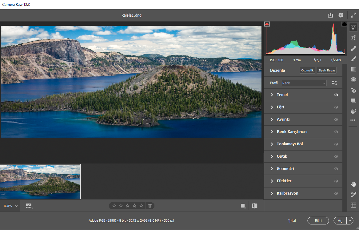 Camera Raw Ağustos 2020 sürümündeki yeni özelliklerin özeti