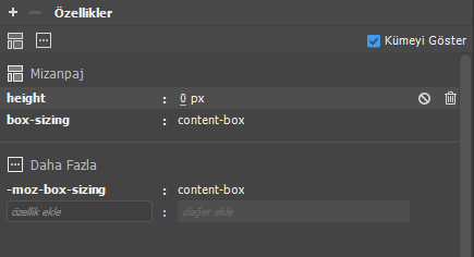 Dreamweaver uygulamasında CSS Tasarımcısı panelini kullanma
