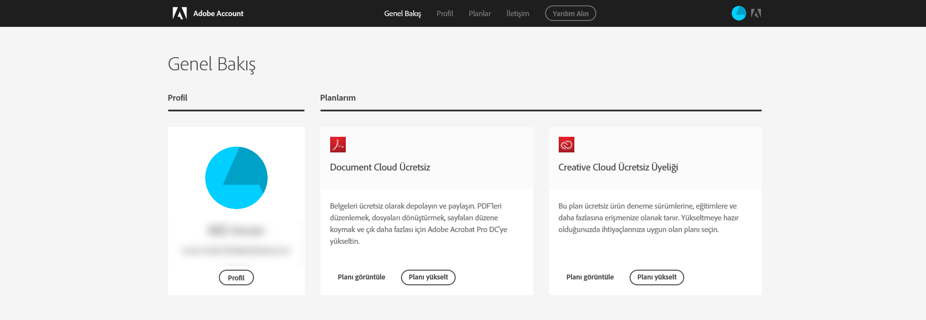 Adobe ID hesabınıza erişim sağlama