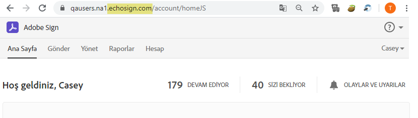 echosign.com'dan adobesign.com'a geçiş
