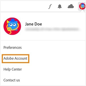 Tạo hoặc cập nhật tài khoản Adobe