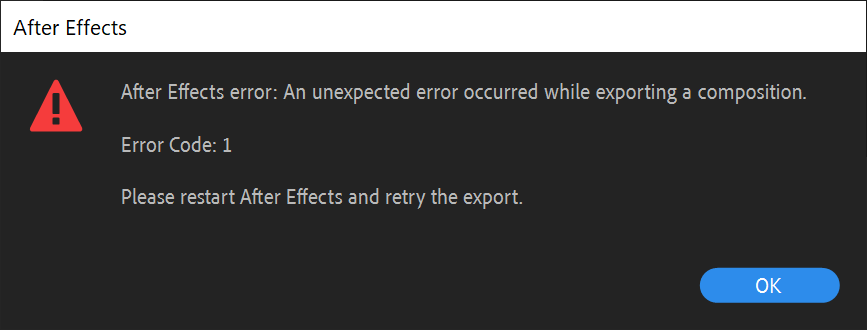 After Effects 中的已知问题
