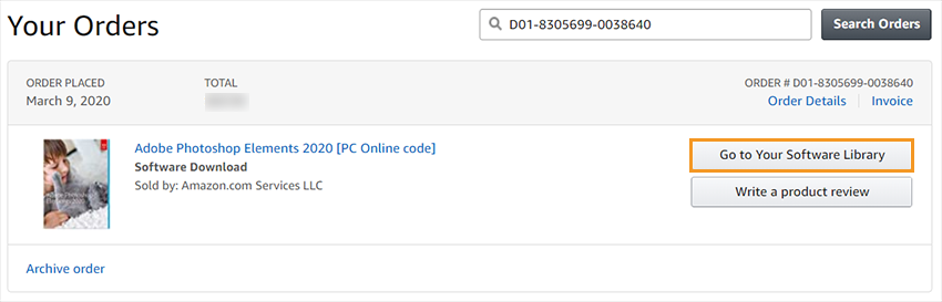 如何安装从 Amazon 购买的 Elements 产品