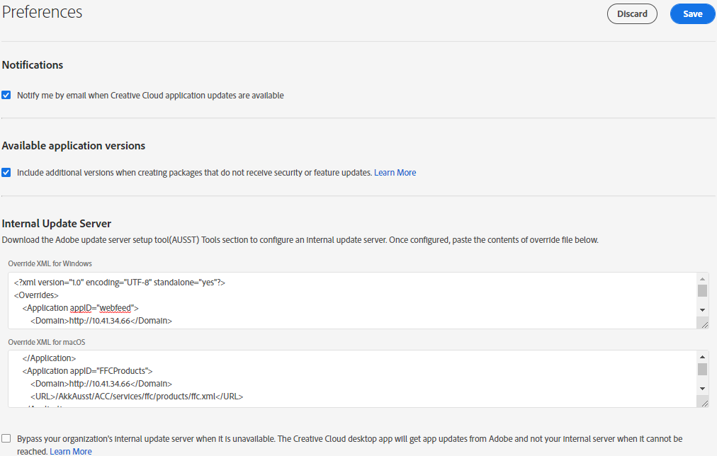 使用 Adobe Update Server Setup Tool (AUSST)