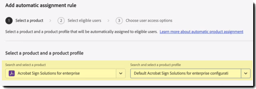 使用 SSO 解决方案对签名者进行身份验证（并可选择性地授权他们使用 Acrobat Sign 产品）
