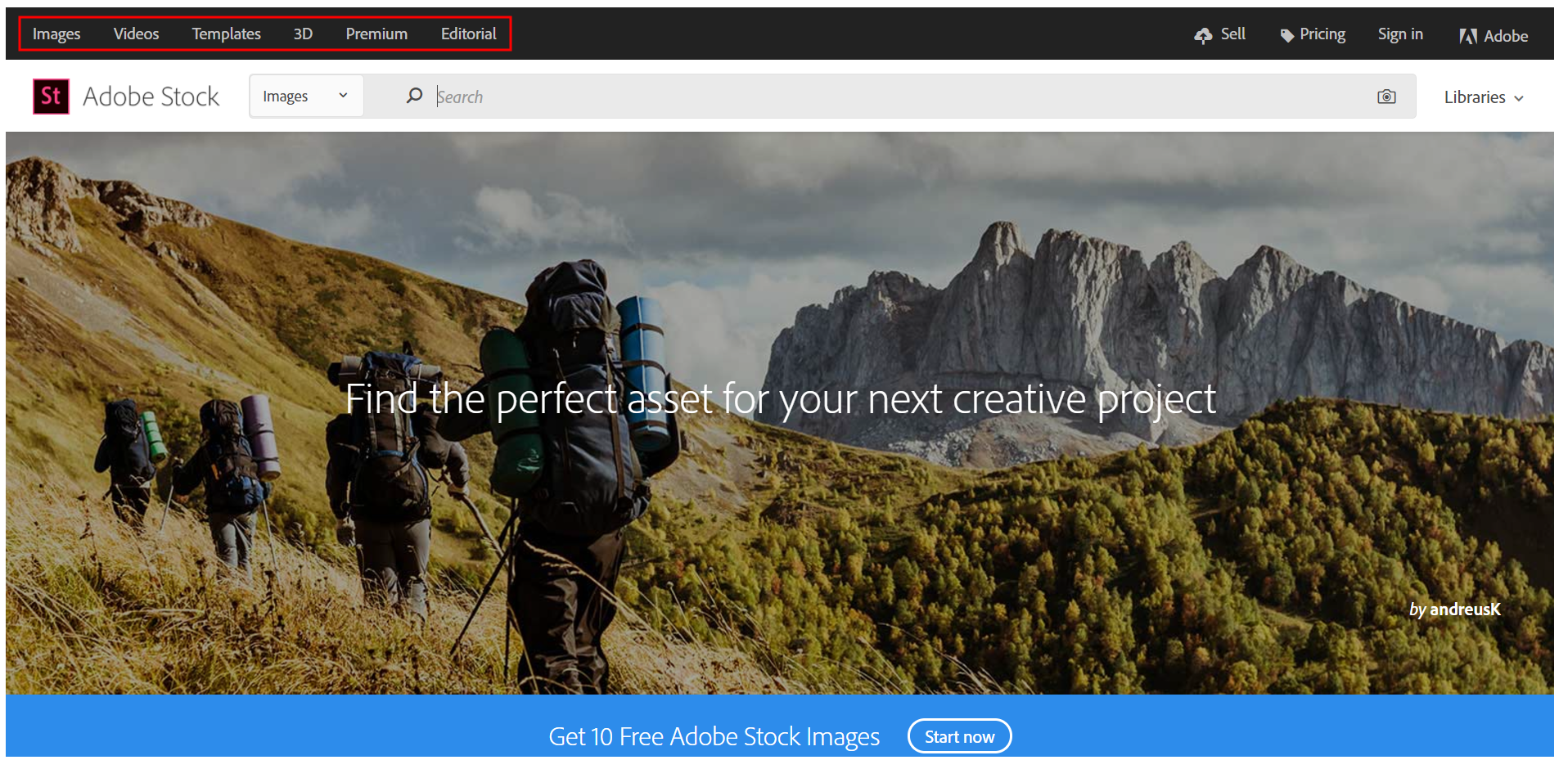 了解如何使用 Adobe Stock 网站探索并许可库存资源