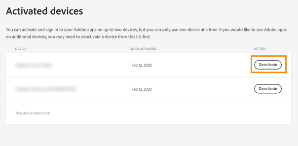 Creative Cloud「已達啟用上限」或「登入失敗」錯誤