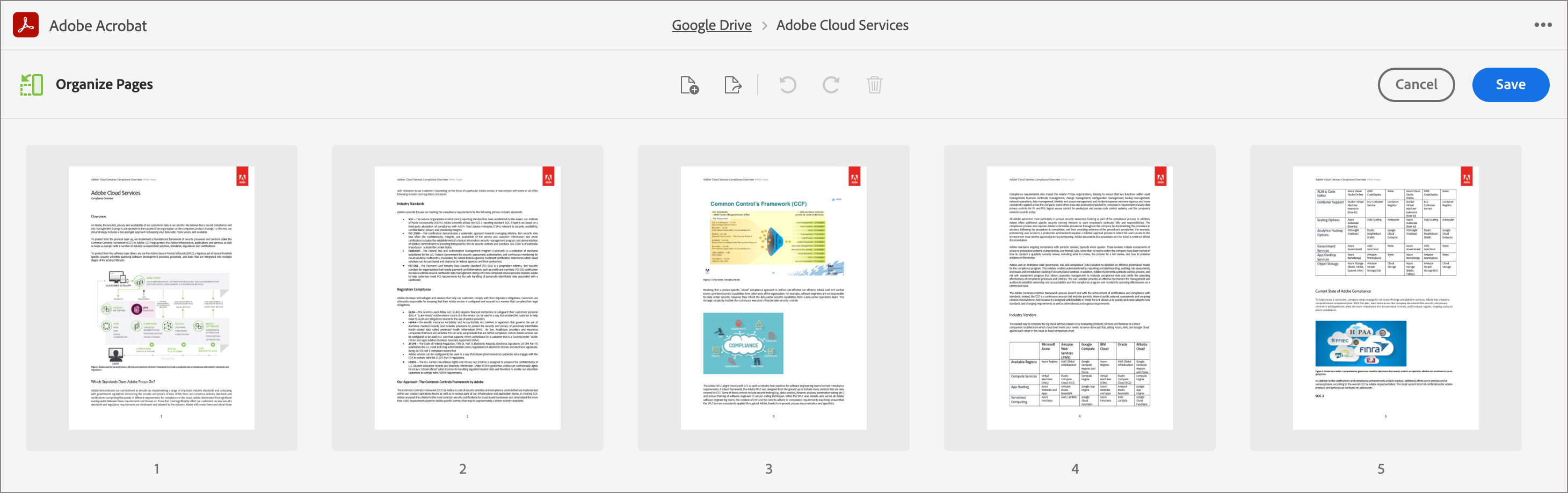 使用適用於 Google 雲端硬碟的 Adobe Document Cloud 擴充功能