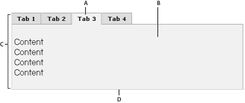 在 Dreamweaver 中使用 Spry 標籤面板 Widget