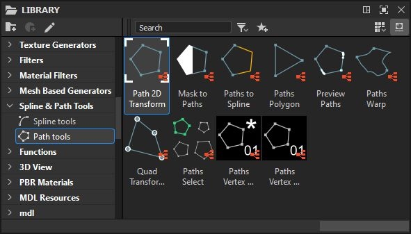 Working with Path & Spline tools | Substance 3D Designer
