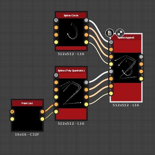 Spline Append | Substance 3D Designer