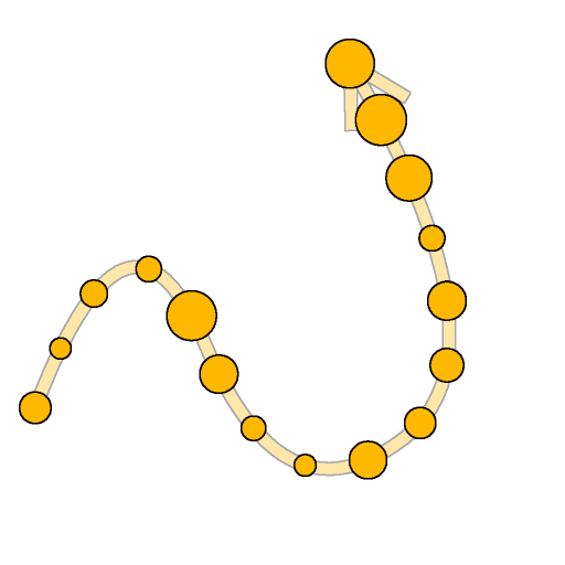 Scatter on Spline Color | Substance 3D Designer