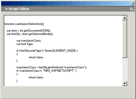 A simple floating panel example in Dreamweaver