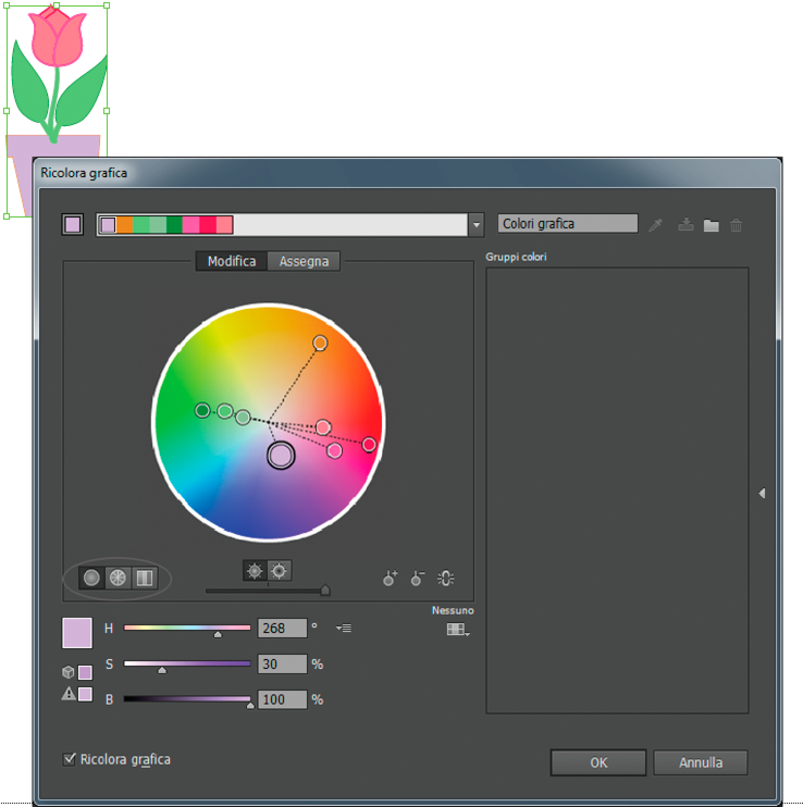 Adobe Illustrator * Gruppi di colori (armonie)