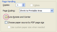 Imprimir páginas horizontales o verticales con Acrobat o Reader