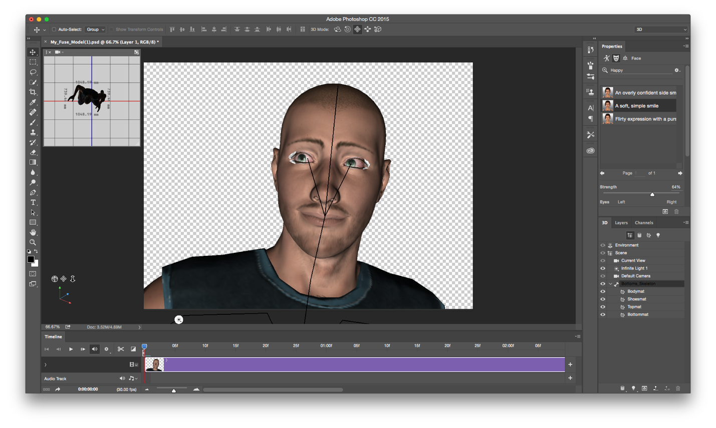 Использование ресурсов Adobe Fuse в Photoshop